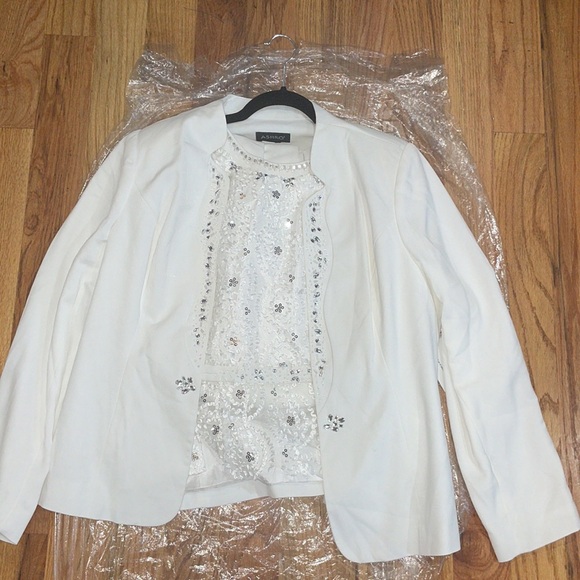 Ashro | Dresses | New Ashro White Formal Wedding Church Dinner Party ...